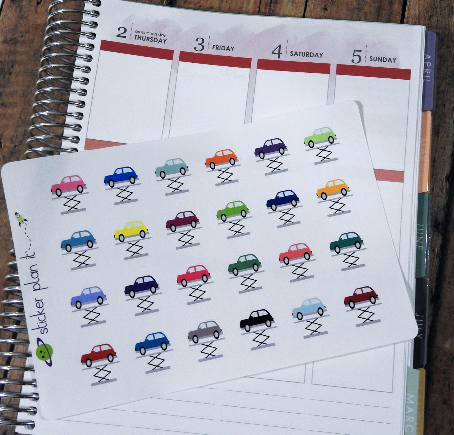 Car Repair Maintenance Planner Stickers Set of 24 Perfect for - Etsy