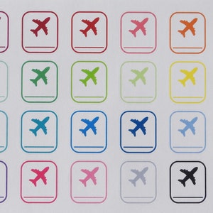 Jet Airplane Planner Stickers! Set of 24, Perfect for the Erin Condren ...