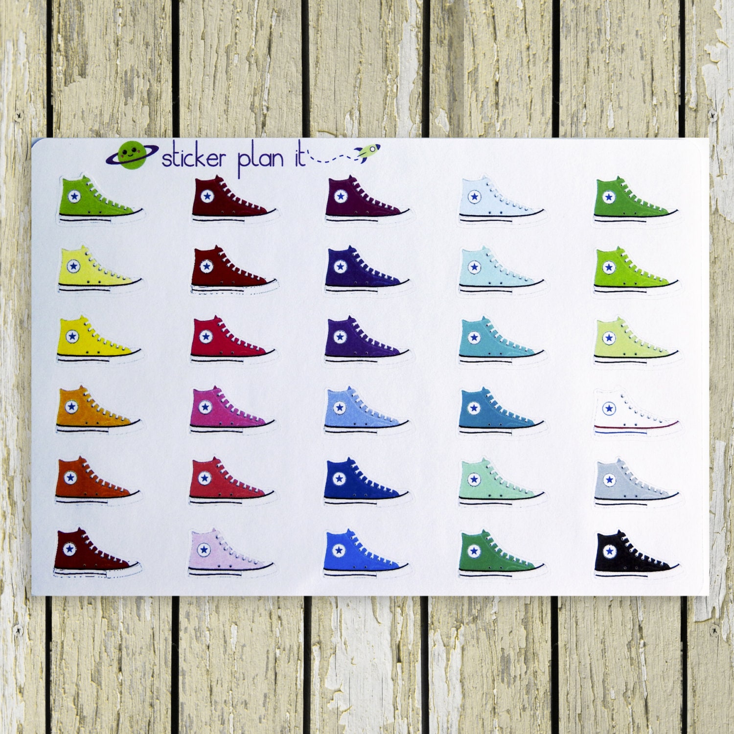 Sneakers Planner Stickers Set of 30 Perfect for the Erin - Etsy