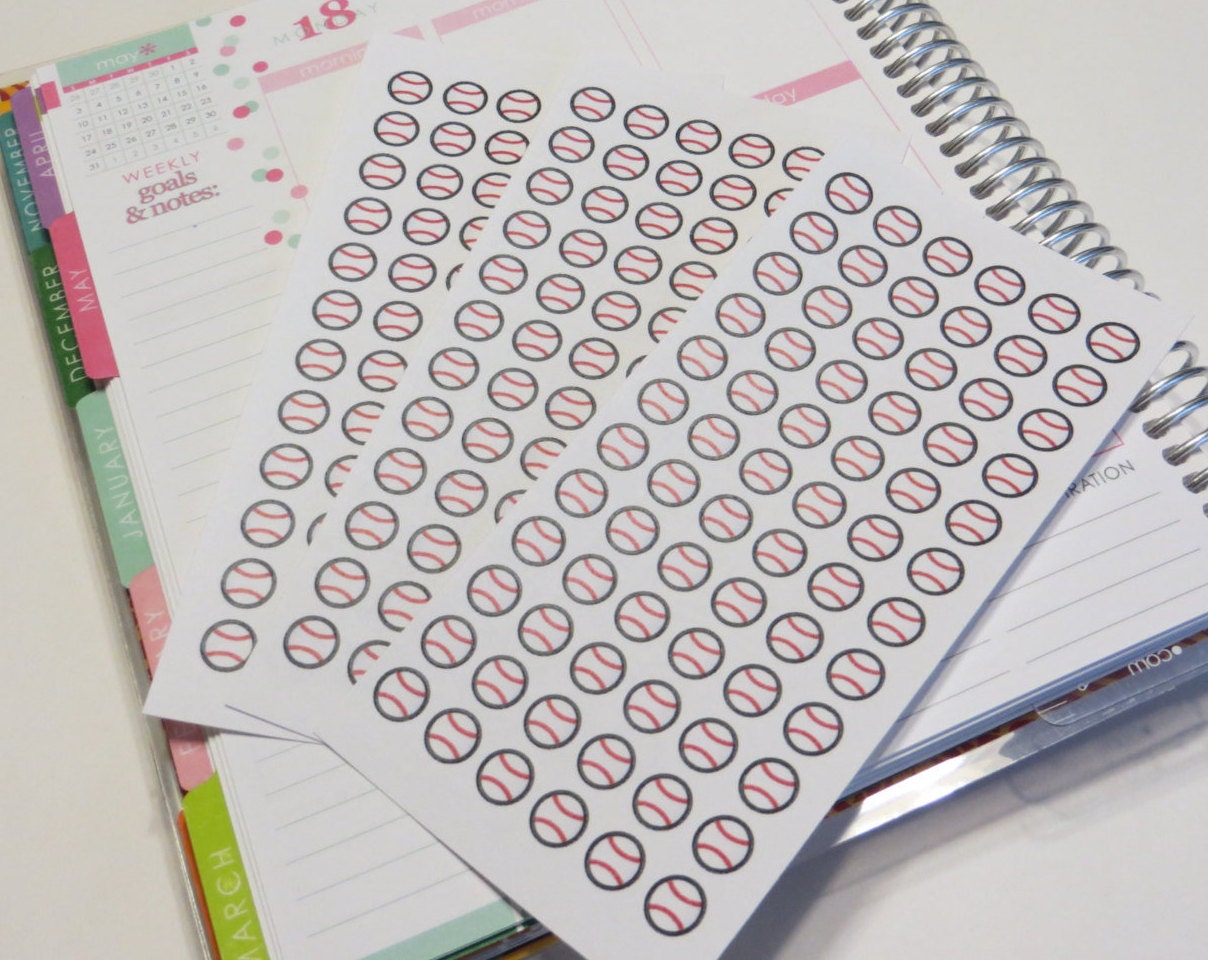 BASEBALL Planner Stickers - Etsy UK