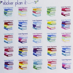 Student Loan Payment Reminder Planner Stickers!!!! Set of 35, Perfect ...
