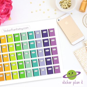 Composition Notebook Planner Stickers: Sheet of 55 - Etsy