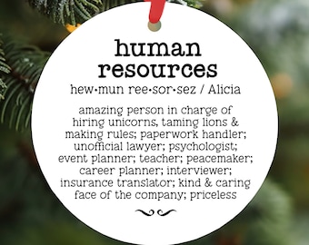 Human Resources Principal's Office, Funny Ornament, Coworker Gift ...