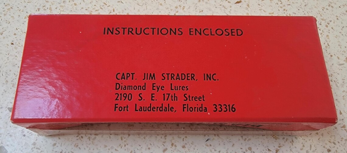 Vintage Diamond Rattler Jim Strader Fishing Lure 4 Inch Large Silver ...