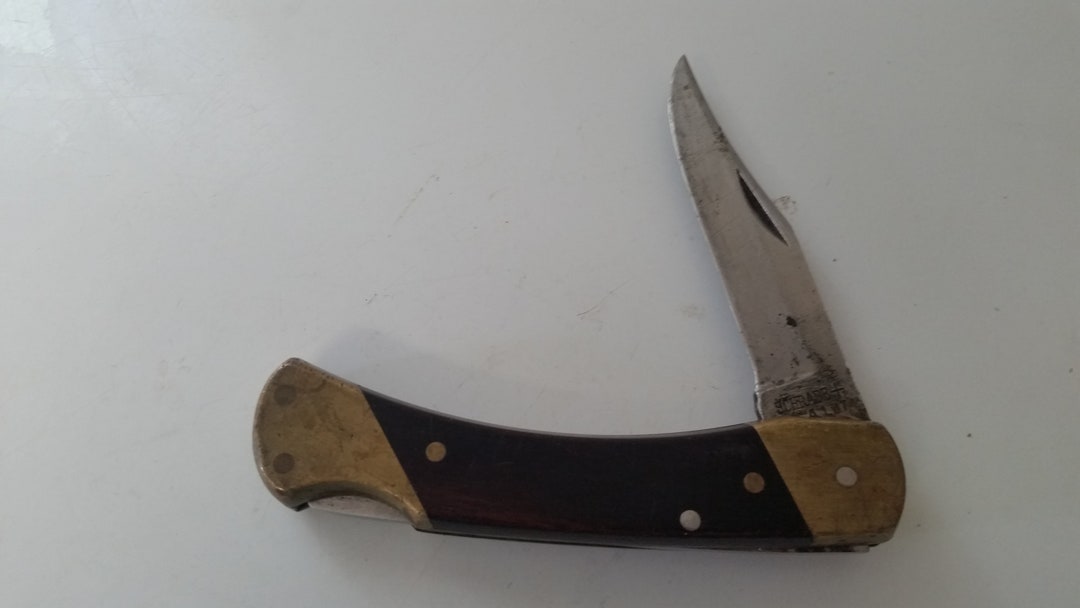 Vintage Schrade+ USA LB7 Folding Lockback Wood Handle Knife - Etsy