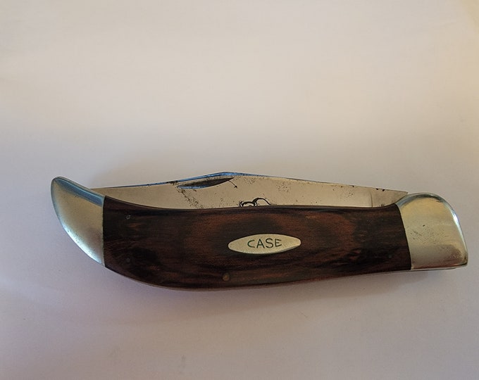1940-65 Case XX USA Wood P172 Buffalo Clasp Knife - Very Good Condition ...