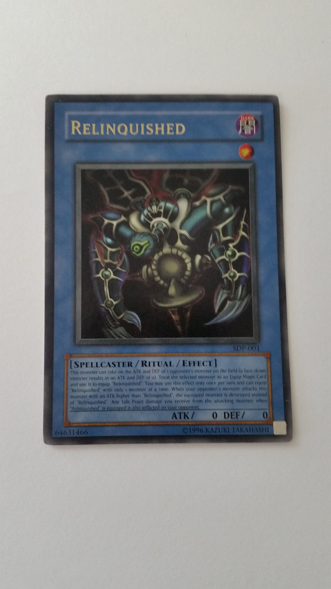 Yu-gi-oh Relinquished Starter Deck Pegasus SDP-001 Unlimited Ultra Rare ...