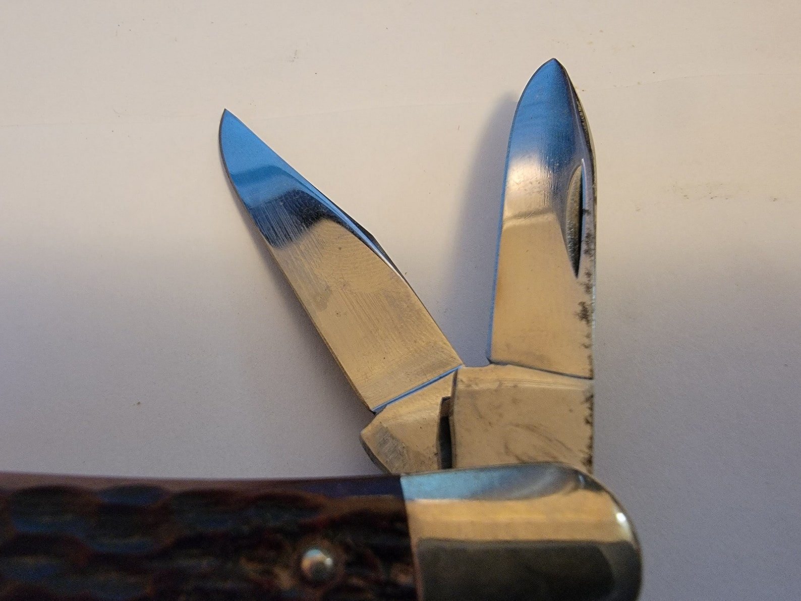 1965-69 Case XX 6383 Whittler Center Swell Three Blade Folding Knife ...