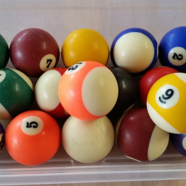 Vintage Pool Balls - Etsy
