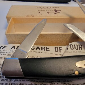 Vintage Pre Date Buck 301 3 Blade Stockman Pocket Knife Stockman USA ...