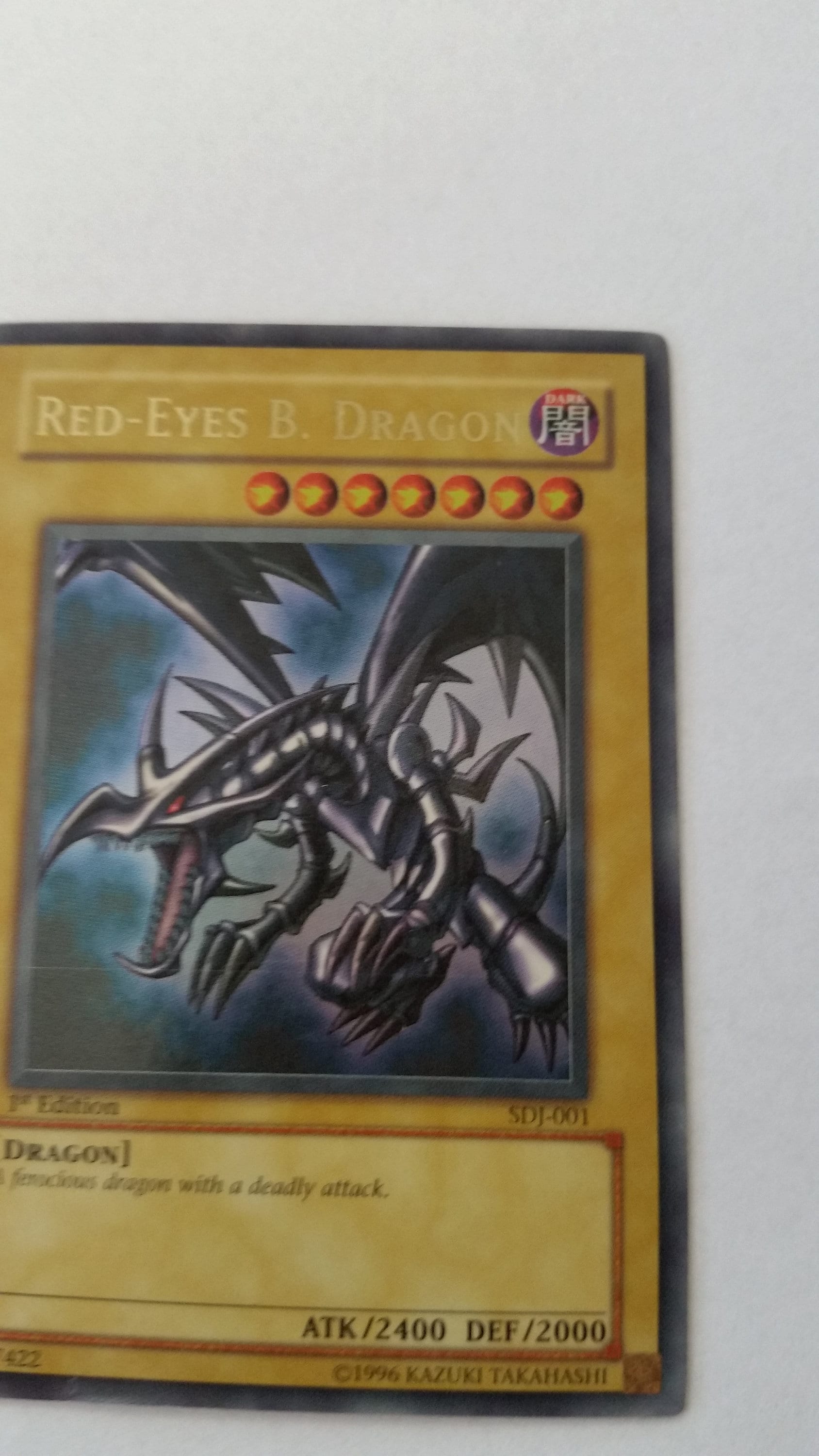 Yu-gi-oh Red-eyes B. Dragon 1st Edition [SDJ-001] 1996 NM-M - Etsy