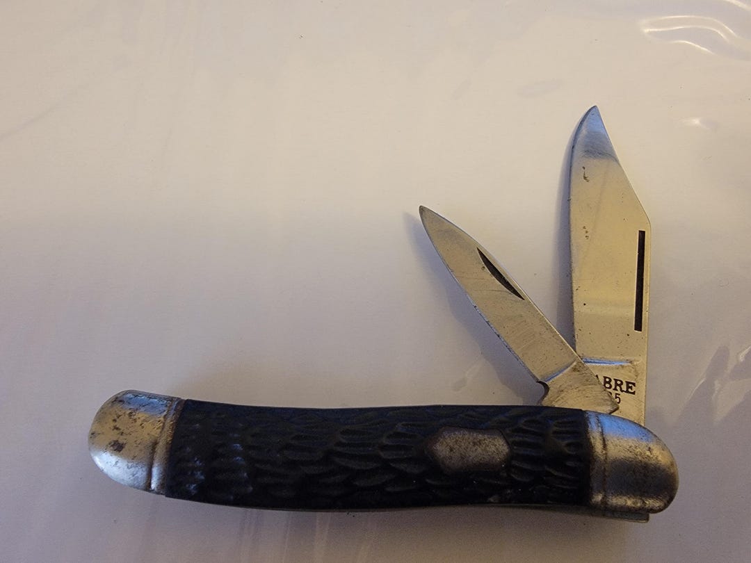 Vintage 1960's Sabre 605 Japan Stainless Steel 2 Blade Folding Jack ...