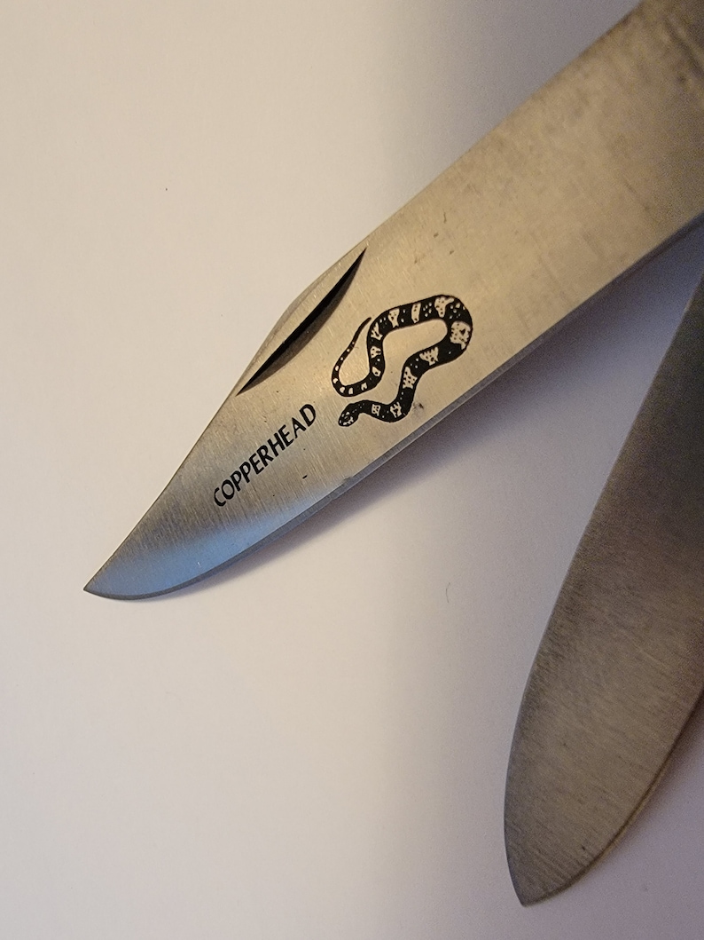 Frost Cutlery Locking Copperhead 2 Blade Thick Stag Knife 3 7/8" Made ...