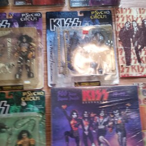 Vintage 1990's Kiss Action Figures, Poster, Puzzle, Folders & Candle ...