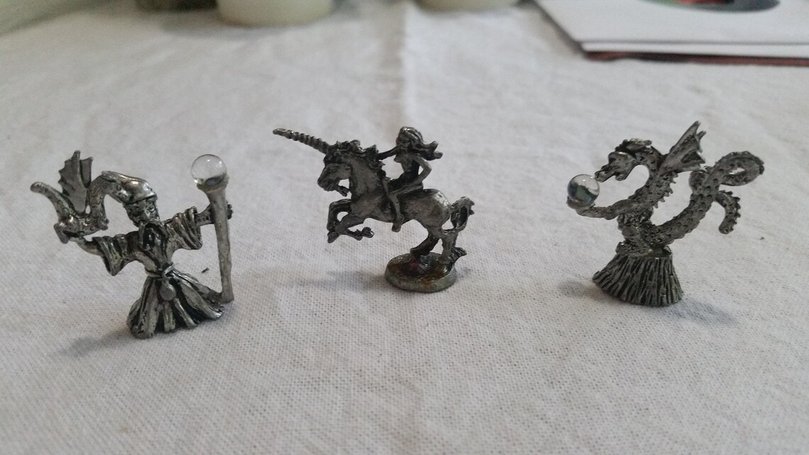 Vintage "myth and Magic" Pewter Miniatures Lot #8 - Etsy