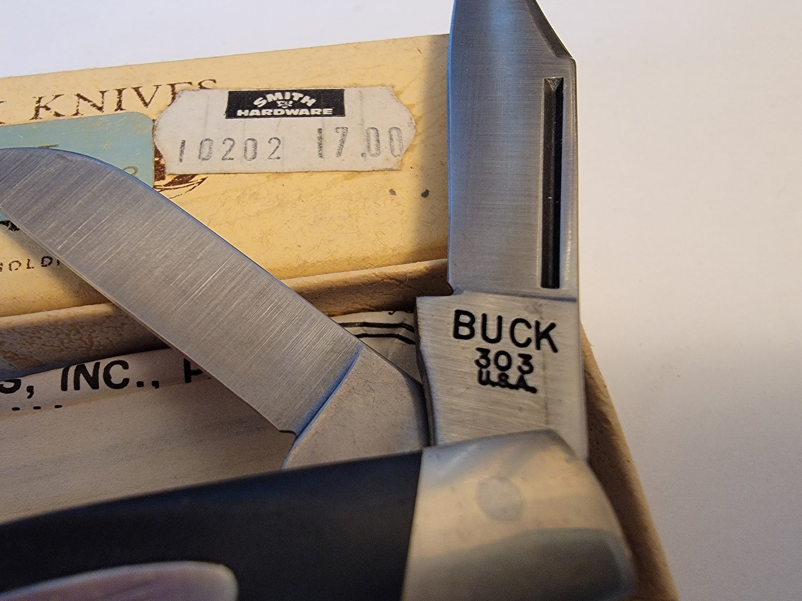 Vintage 1970's Buck 303 USA Cadet Pocket Knife New W/box & Paperwork - Etsy