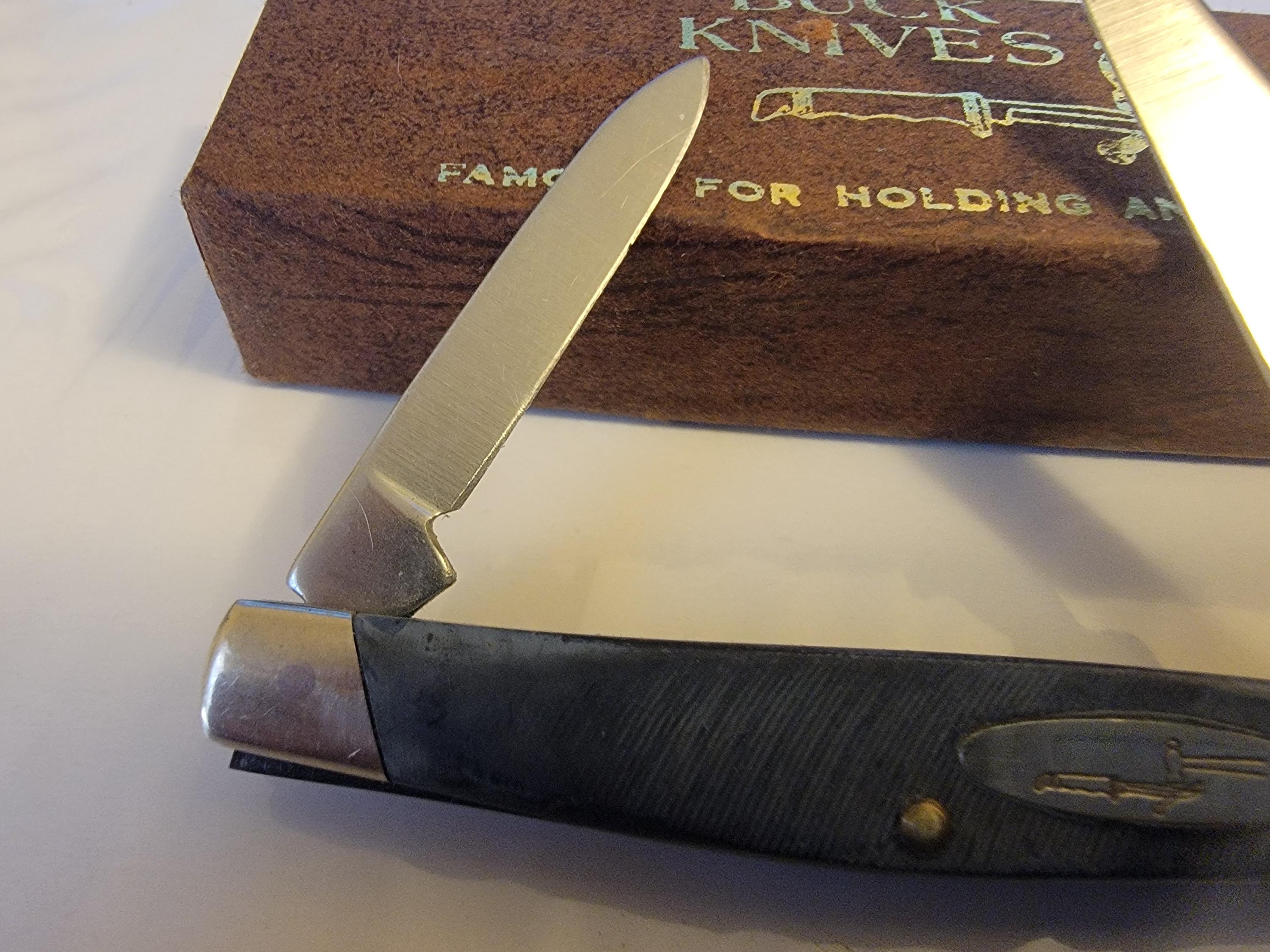 Buck 309 Companion Knife Made in USA 1961-67 2 Blade Folder Green ...