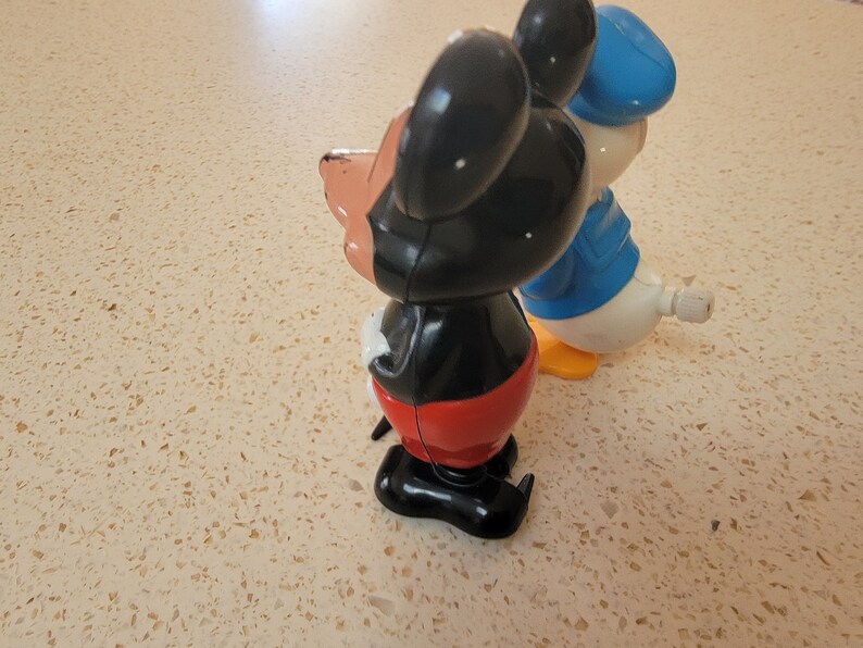 VINTAGE - Walt Disney TOMY Wind-up Toys - Mickey Mouse & Donald Duck - Etsy
