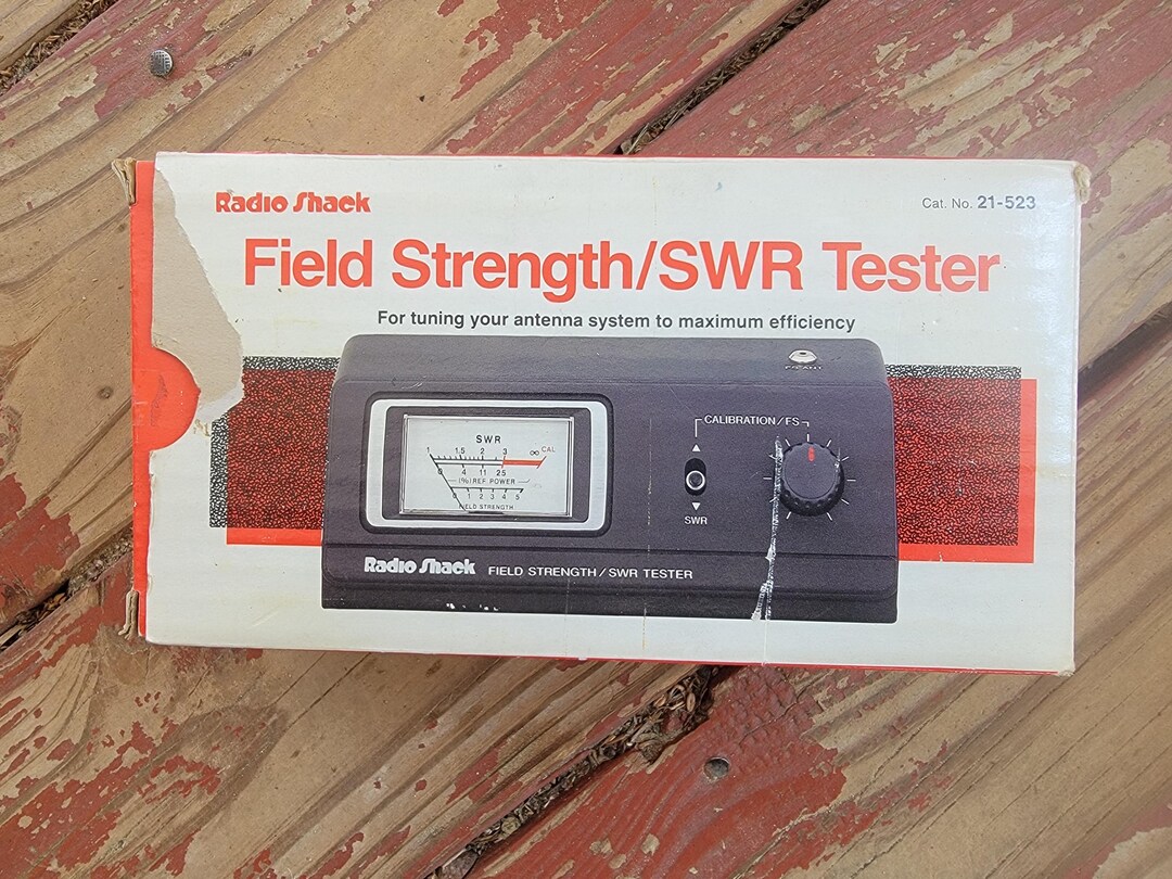 Radio Shack Field Strength/swr Bridge Tester Meter 21-523 W ...
