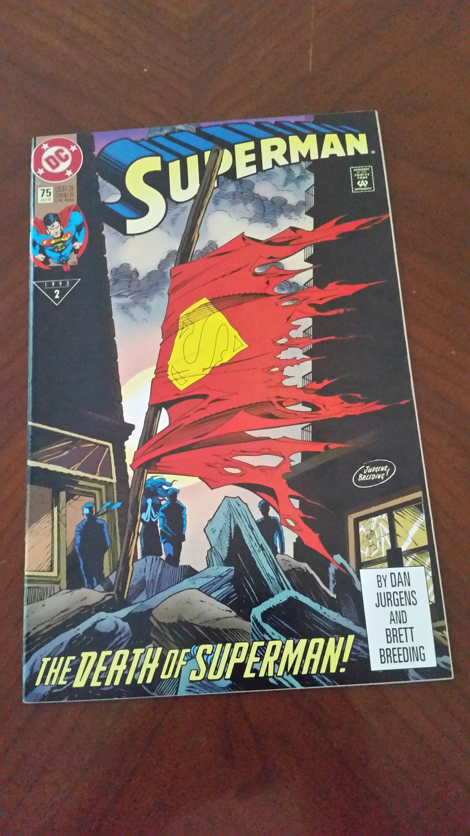 Superman 75 NM 1st Print DC Comics 1992 Death of Superman | Etsy