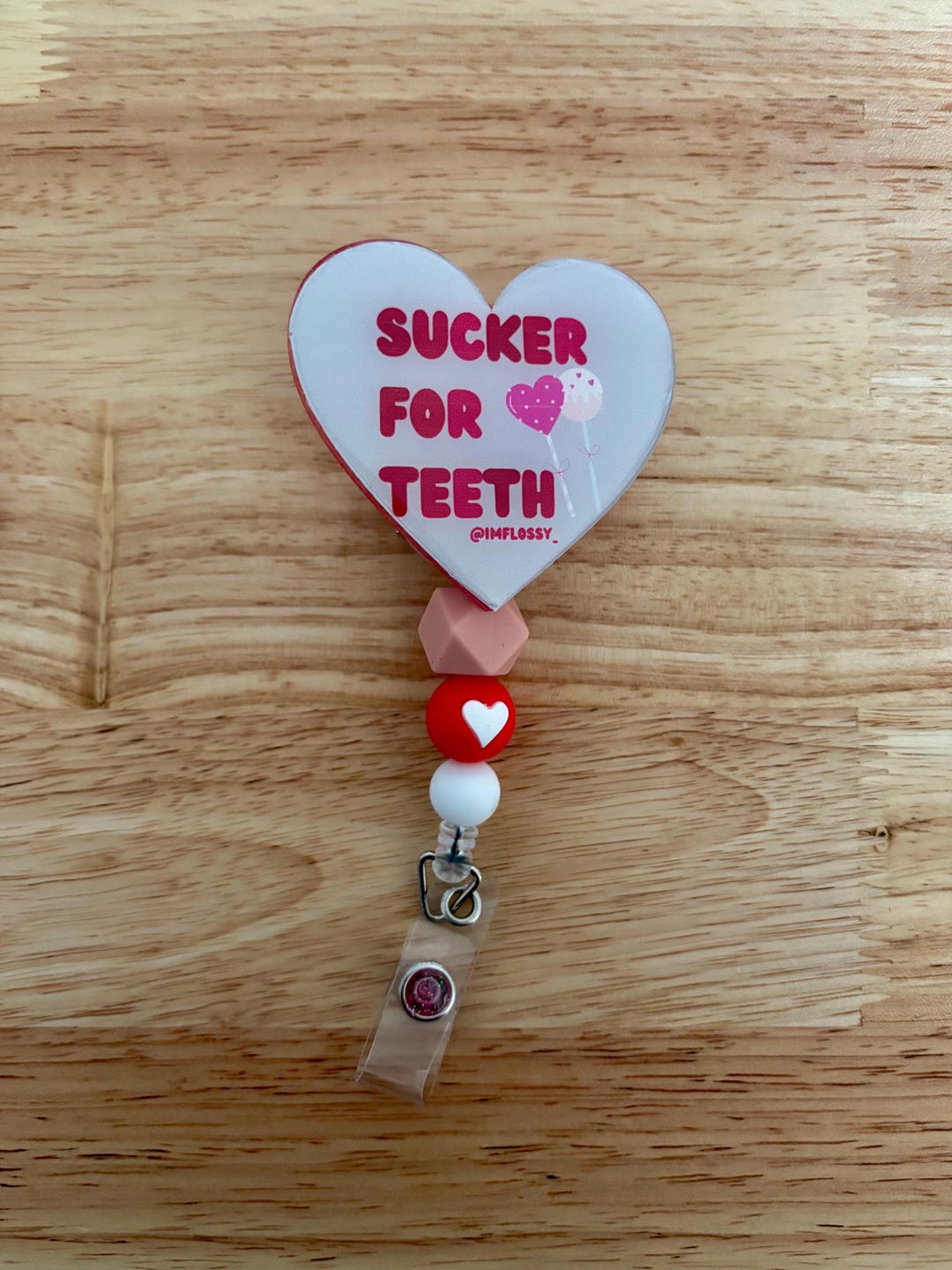 Sucker for Teeth Dental Badge Reel - Etsy