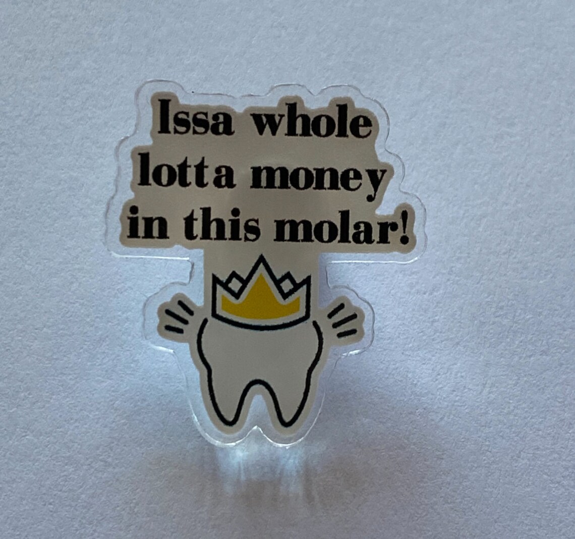 Dental Crown Tooth Pin, Dentist Pin, Hygienist Pin, Gifts for Dentist ...