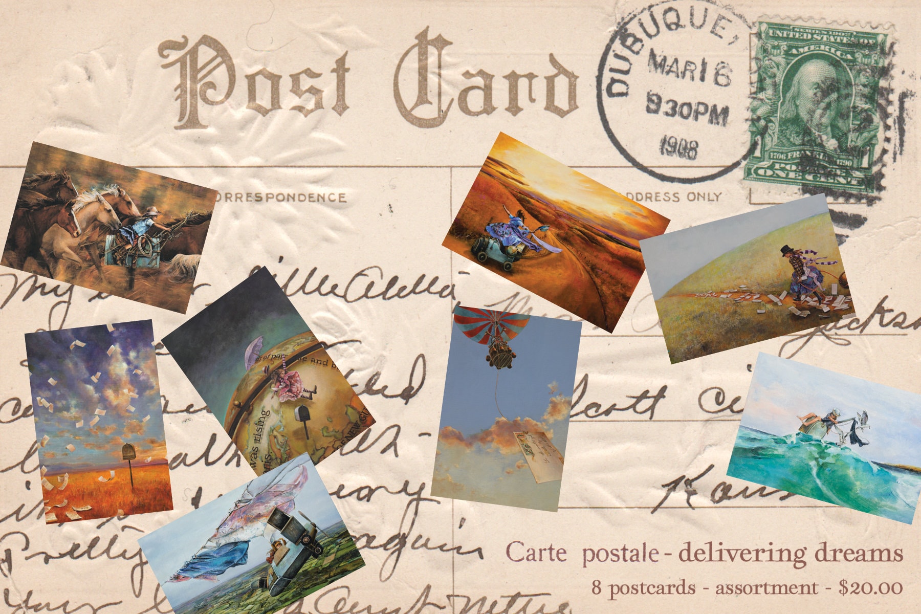 Carte Postale Delivering Dreams Assortment Postcrossing - Etsy
