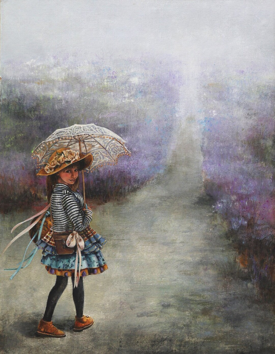 Smiling Footsteps Studio Print, Delivering Dreams Book Image, Mail Art ...