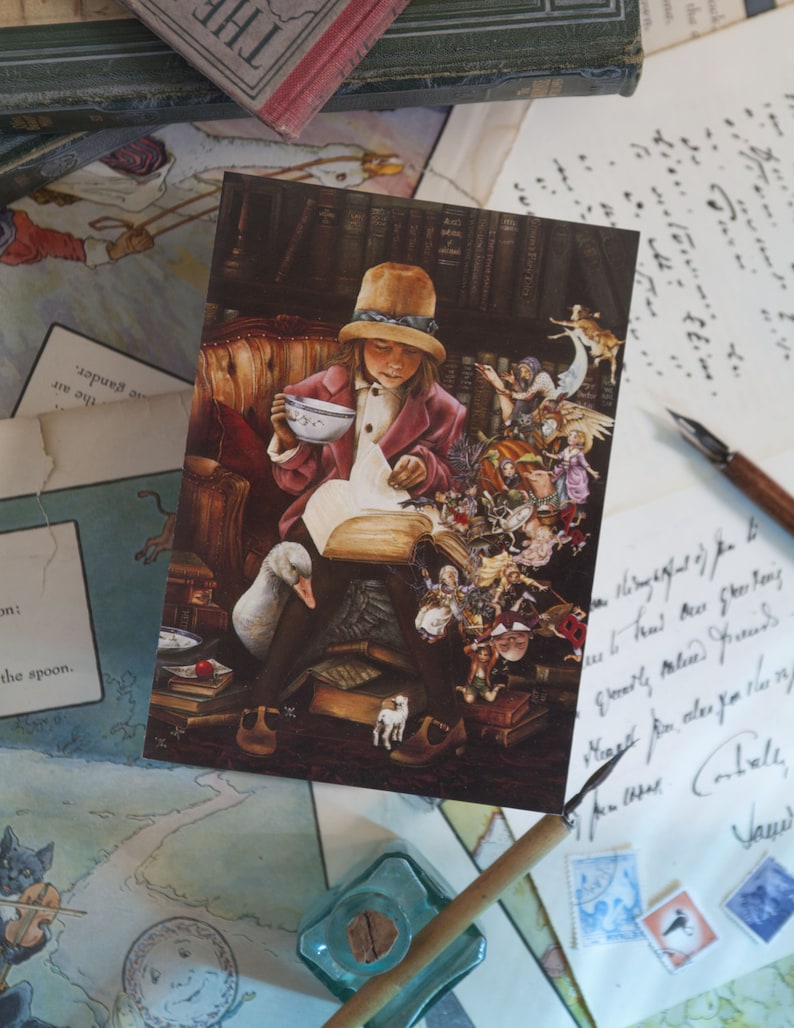 Great Gift for Postcrosser Birthday Card for Reader | Etsy