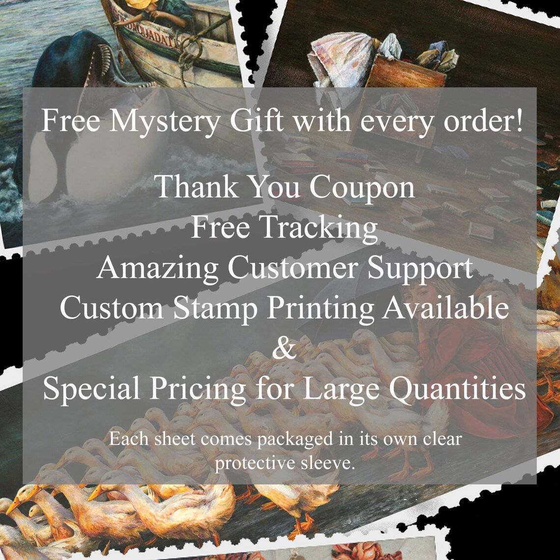 Postcrossing Stamp Happy Mail Vintage Stamp Artwork With | Etsy