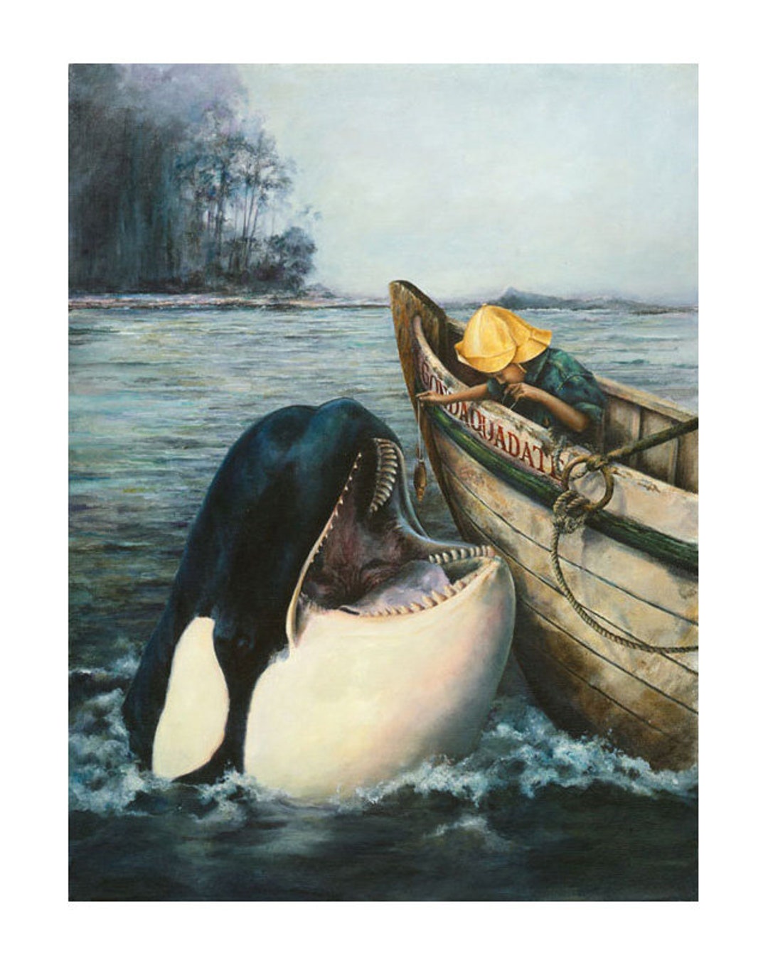 Another Tale Studio Print, Orca Wall Decor Wall Art, Orca Whale Hand ...