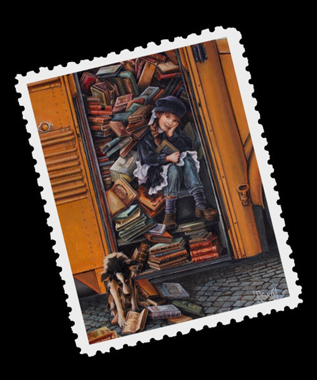 Postcrossing Stamp, Postcrossing Sticker, Gift for Postcrosser, Gummed ...