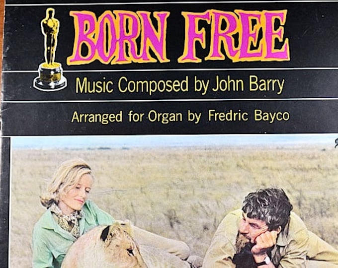 Vintage born Free Sheet Music Booklet for Organ / - Etsy