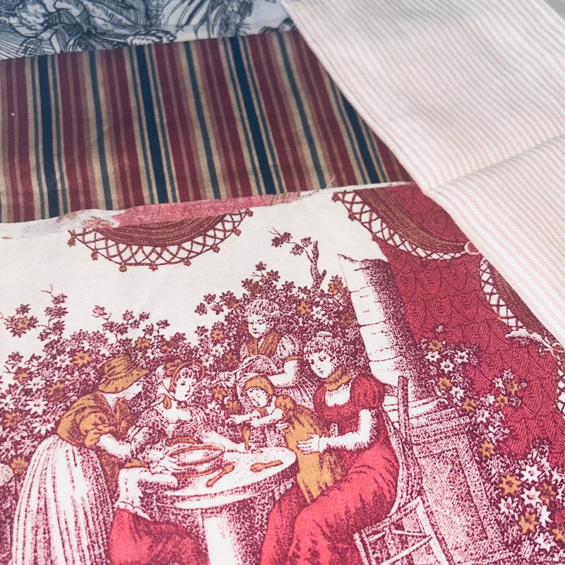 Vintage French Fabric - Etsy