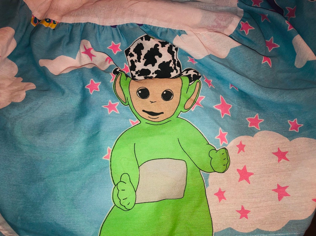 Vintage 90's Teletubbies Bedding Blue Flat Twin Bedskirt Fabric - Etsy