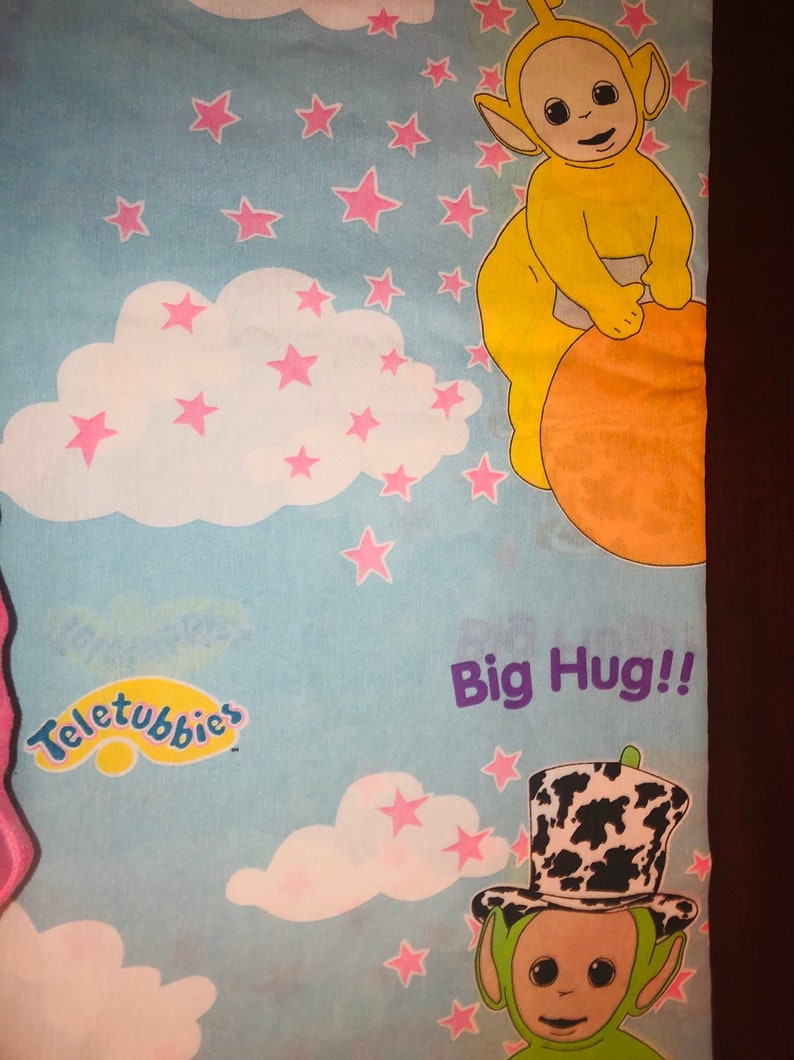 Vintage 90's Teletubbies Bedding Blue Flat Twin Bedskirt - Etsy