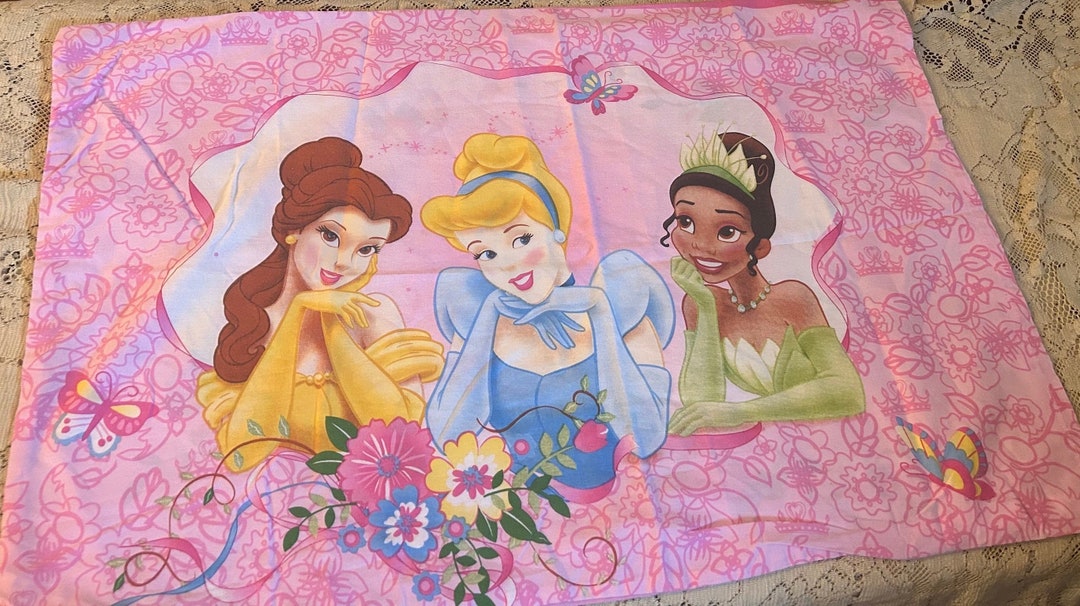 Vintage Disney Princesses Pink Bedding Standard Pillowcase Fabric - Etsy