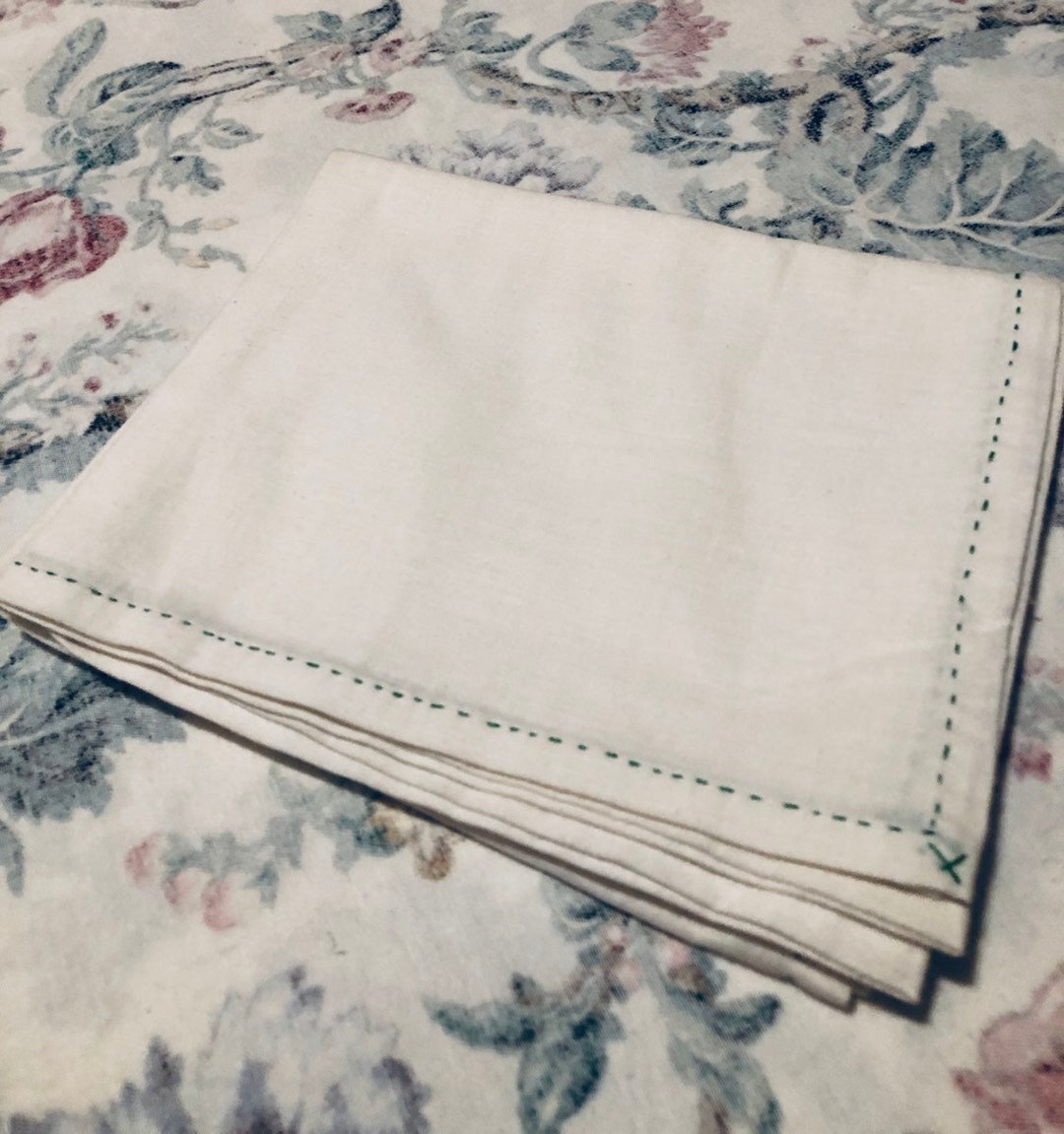 Vintage White 100% Cotton Dining Room Kitchen Small Table Cloth - Etsy