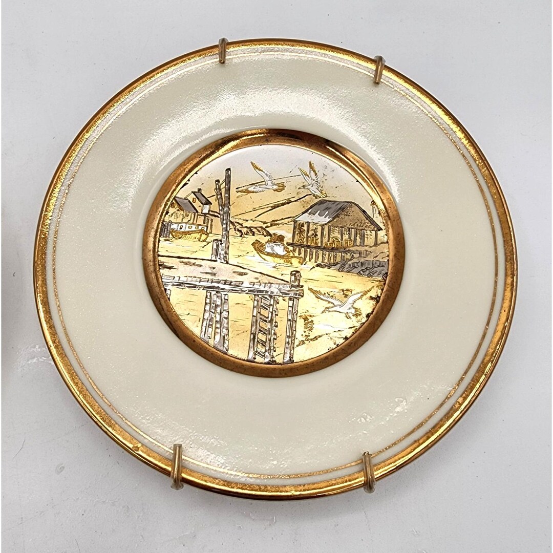 Set of 2 Dynasty Gallery Original Chokin Art Collection Japanese Plates ...