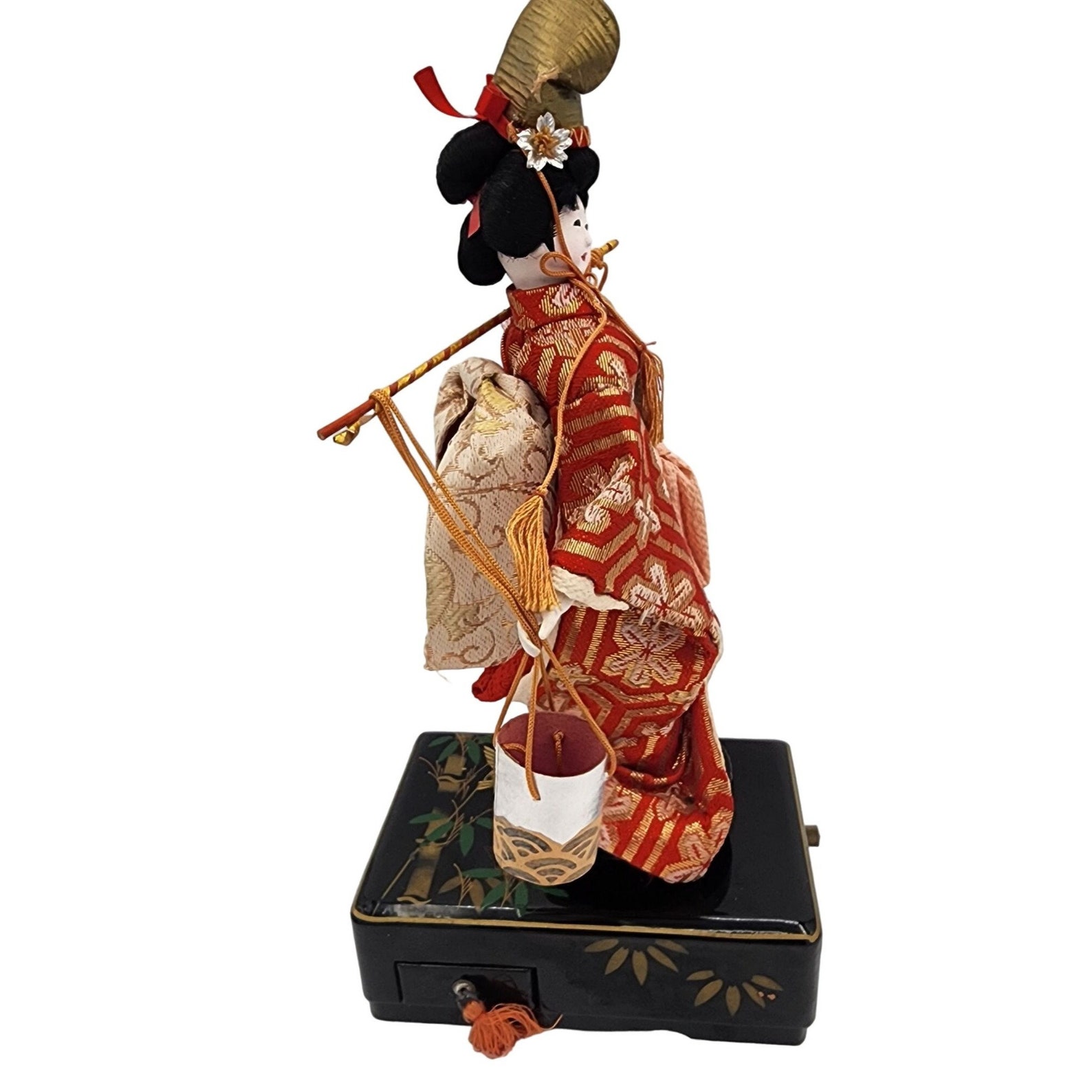 Vintage Japanese Geisha Doll With Working Music Trinket Box, Plays La ...