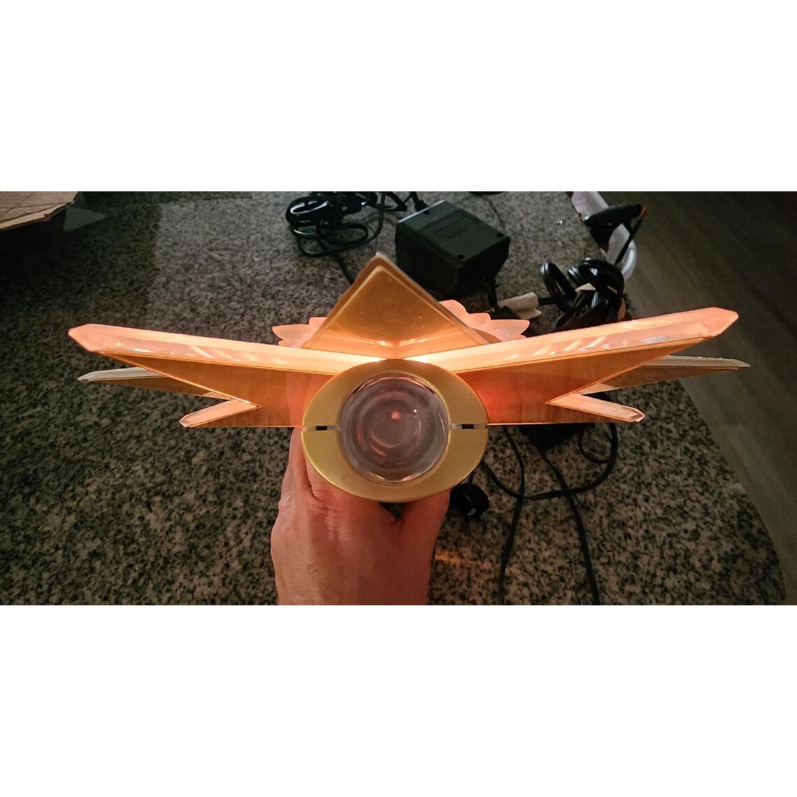 Vintage Hallmark Illuminations Starlight Tree Topper W Power Adapter ...