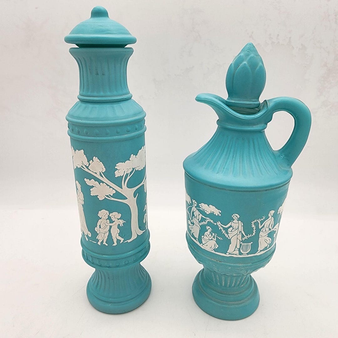 Vintage Avon 1979 Blue Charisma Bottles Avon Collectors Perfume Bottles ...