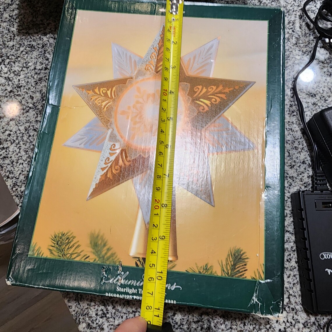 Vintage Hallmark Illuminations Starlight Tree Topper W Power Adapter ...