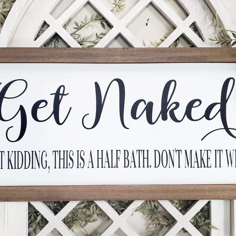 Half Bath Sign - Etsy
