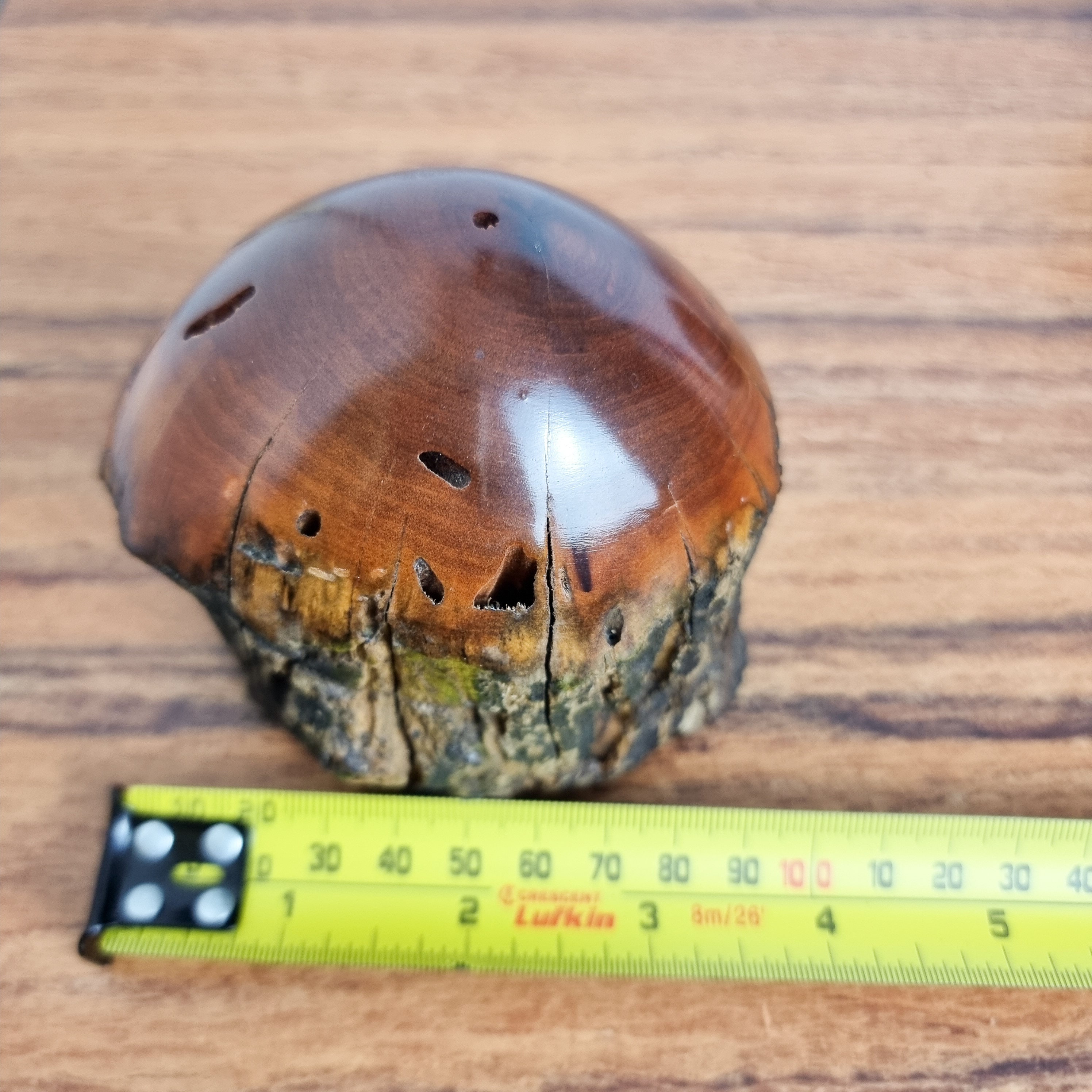 Vintage Pair Rustic Wood Log Salt and Pepper Shakers Bark Stumps ...