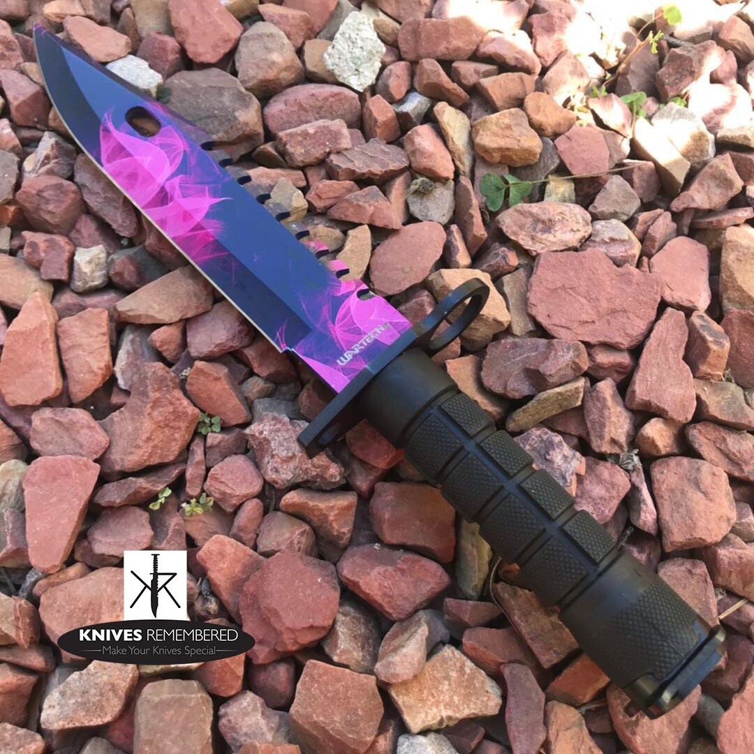 Monogram Knife Custom Knife Hunting Bowie Military | Etsy