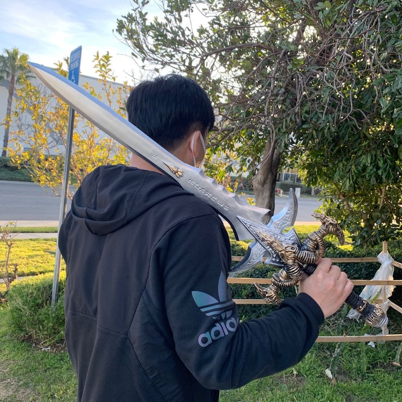 Monogram Foam Sword, Custom Personalized Engraved, Game Anime Wow ...