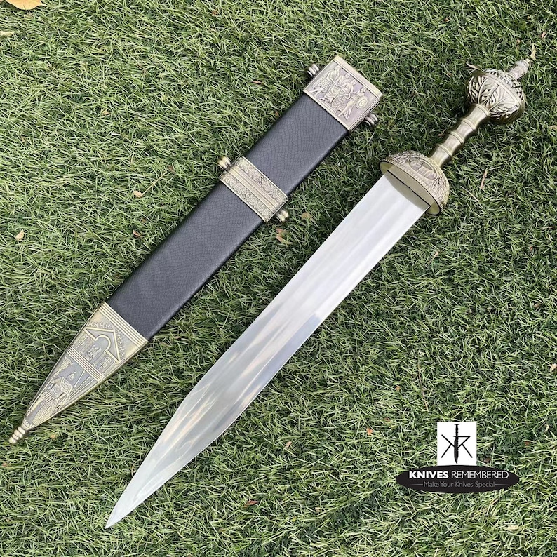 Monogram Sword, Custom Sword, Personalized Sword, Engraved Sword, Roman ...