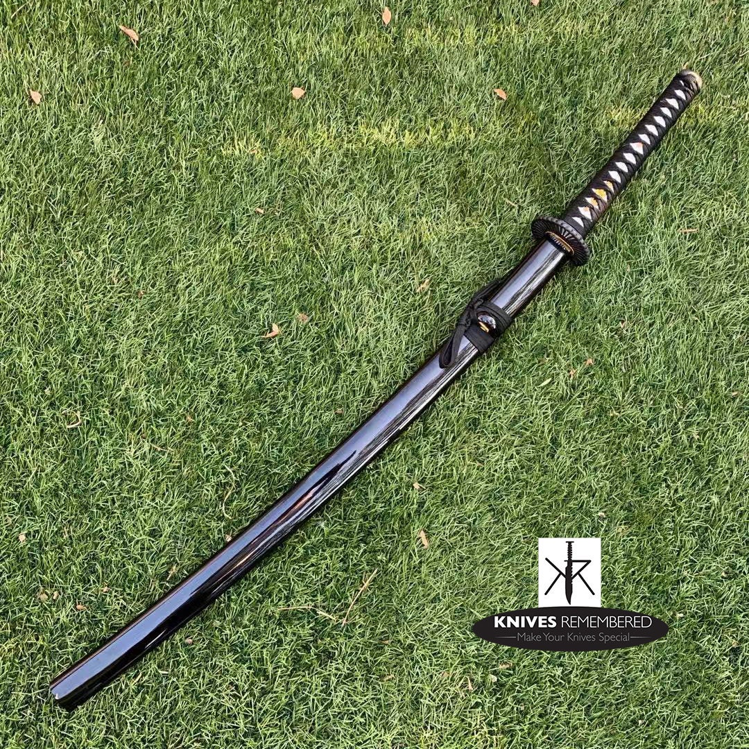 Monogram Custom Japanese Katana, Personalized Sword, Engraved Sword ...