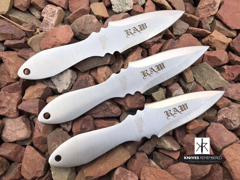 Monogram Knife Custom Knives Throwing Knife Hunting Knife - Etsy
